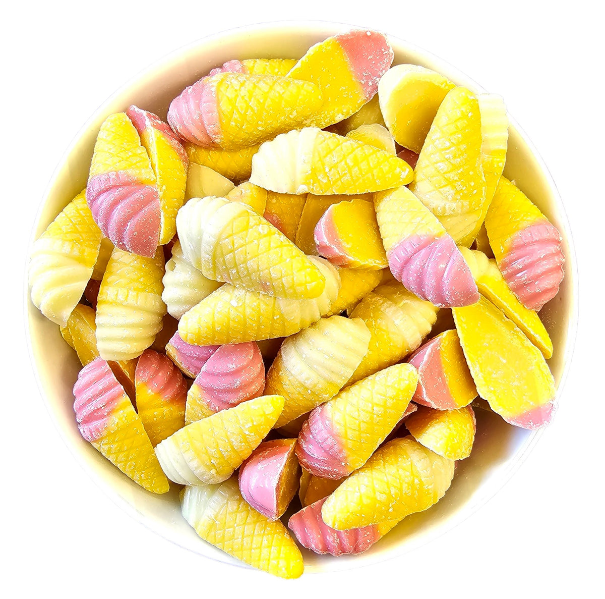 White Chocolate Candy Cones — Carolyn's Sweets